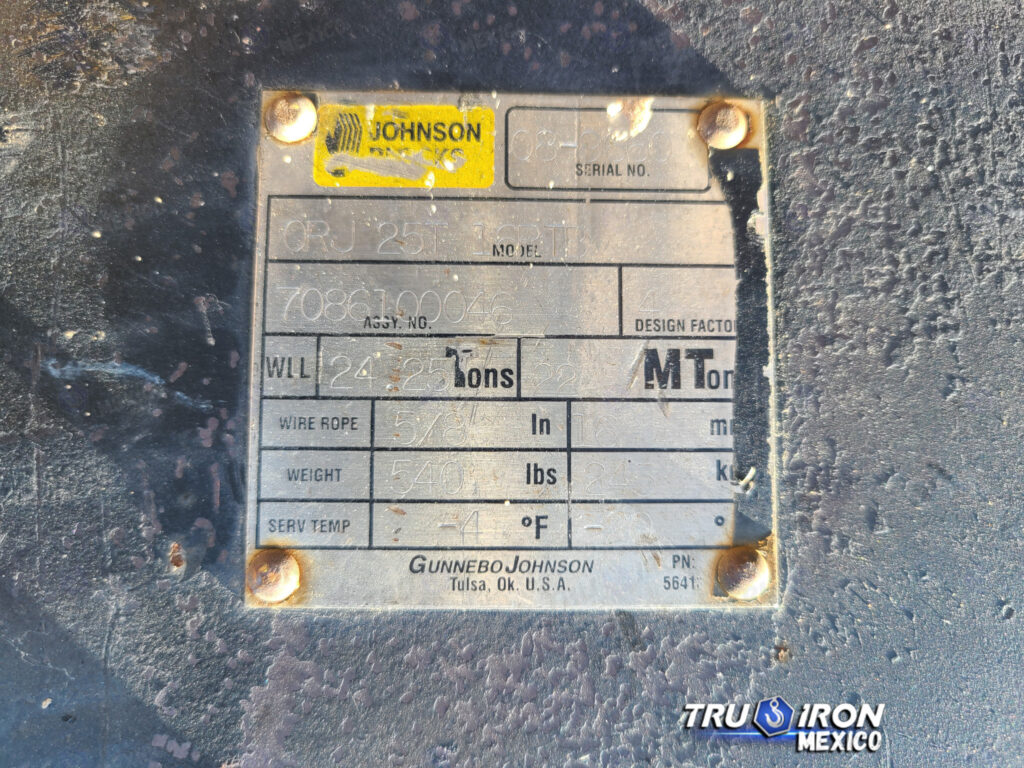 Gancho Patesca Jhonson Blocks 3 poleas 24.5 USTon - TRU IRON